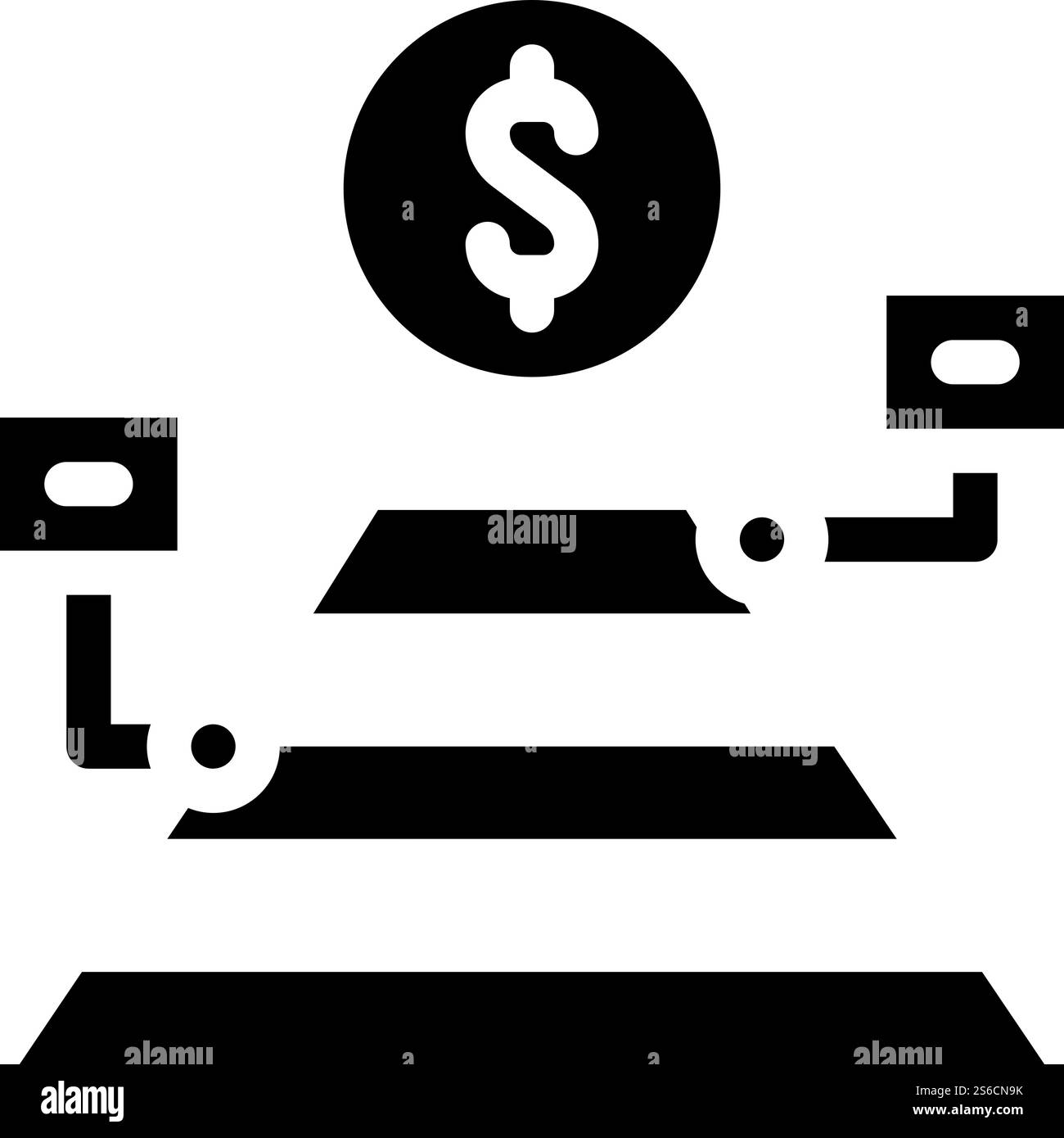 maslow pyramid glyph icon vector. maslow pyramid sign. isolated contour ...