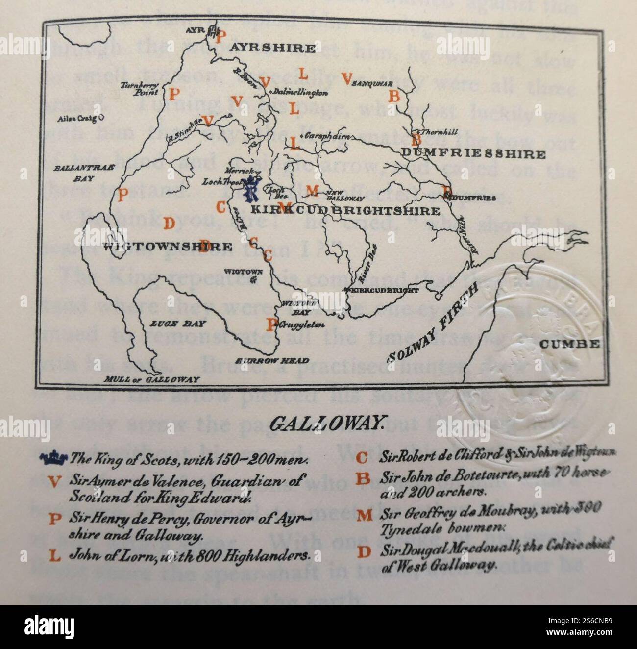 Galloway map hi-res stock photography and images - Alamy