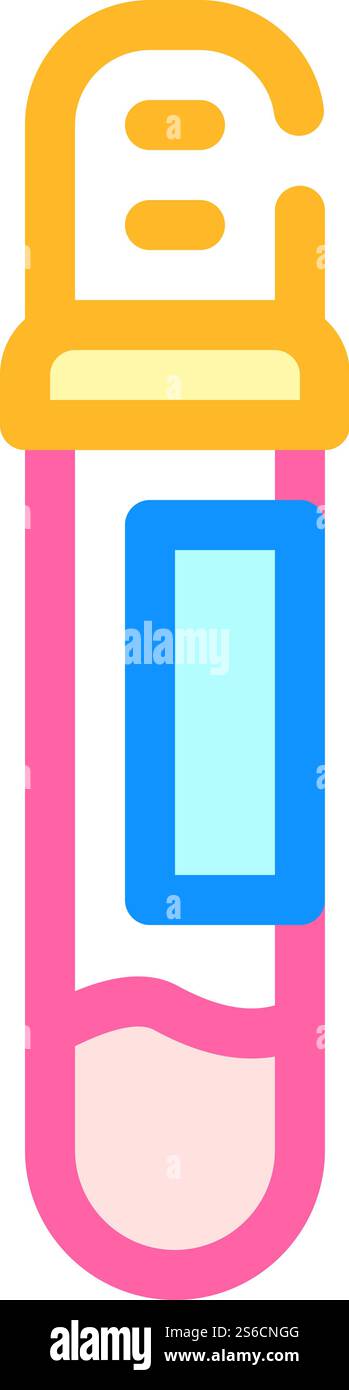 blood test color icon vector. blood test sign. isolated symbol ...