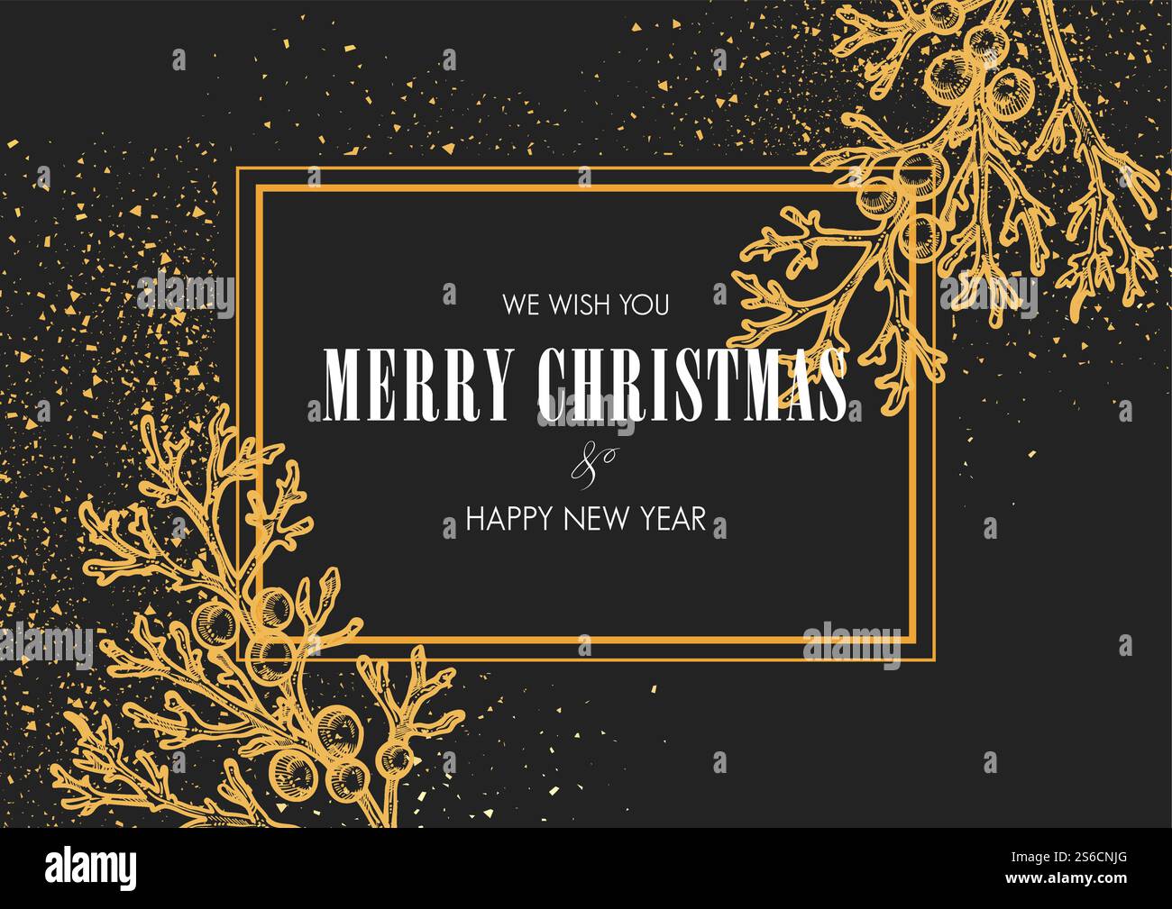 Merry christmas typhography Stock Vector Images - Alamy