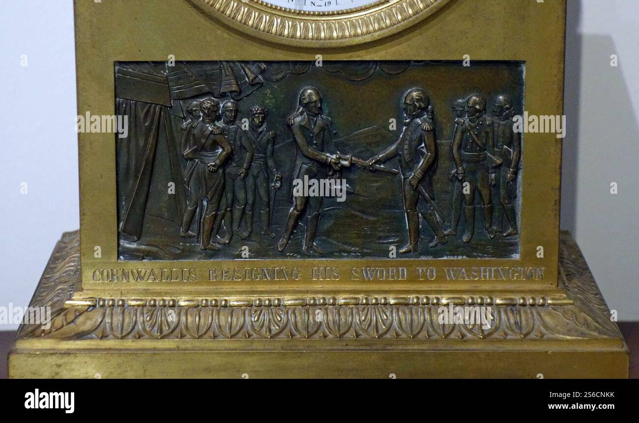 George Washington clock - I. Grenot, c.1820 (New Orleans Mus of Art 82. ...