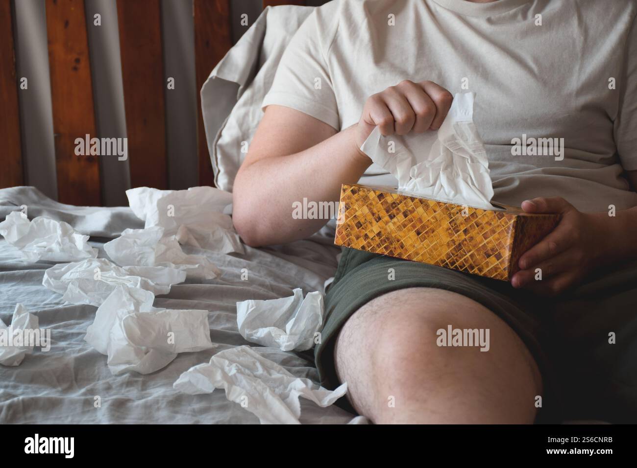 Box tissues man hi-res stock photography and images - Alamy