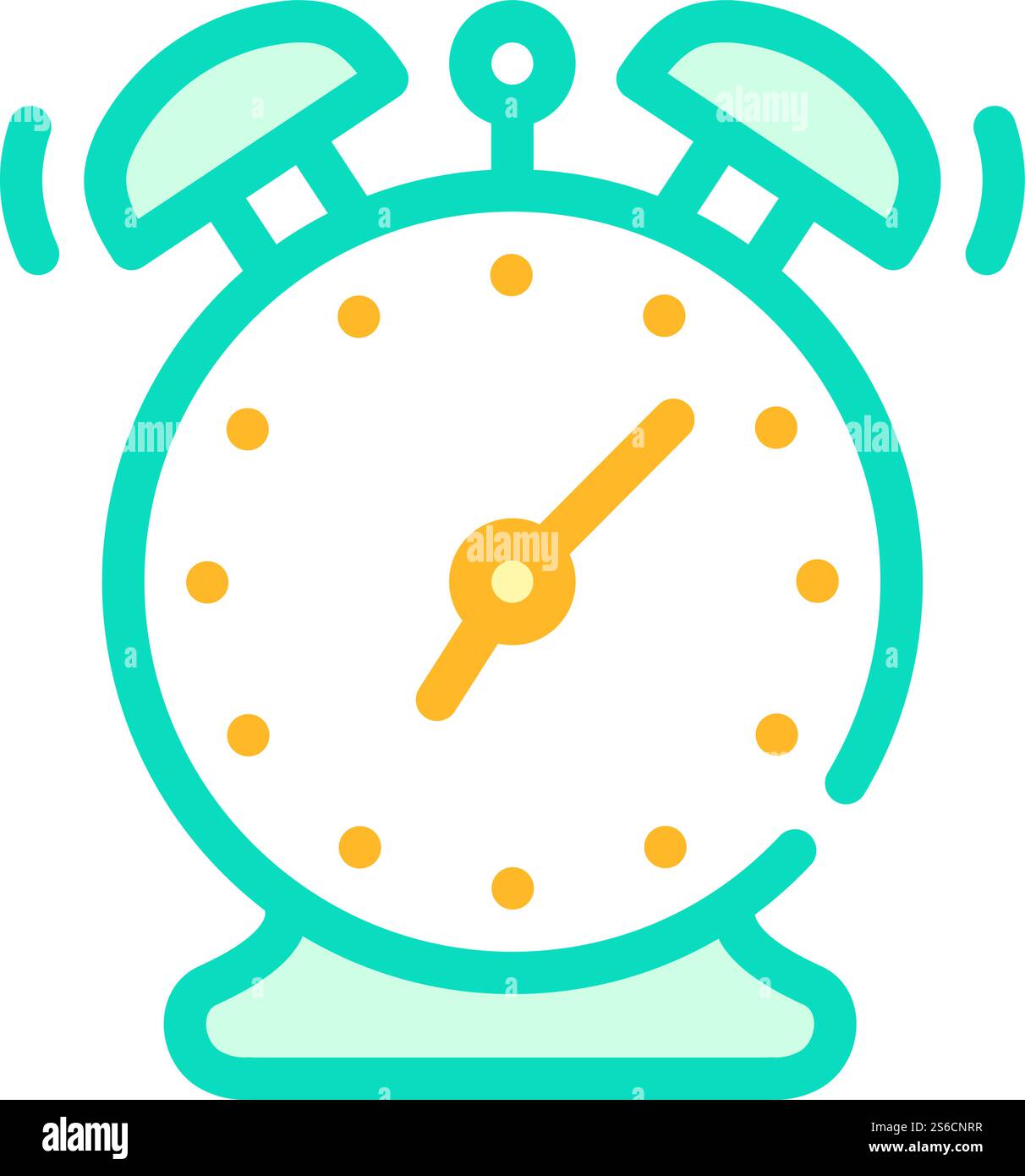alarm clock color icon vector. alarm clock sign. isolated symbol ...
