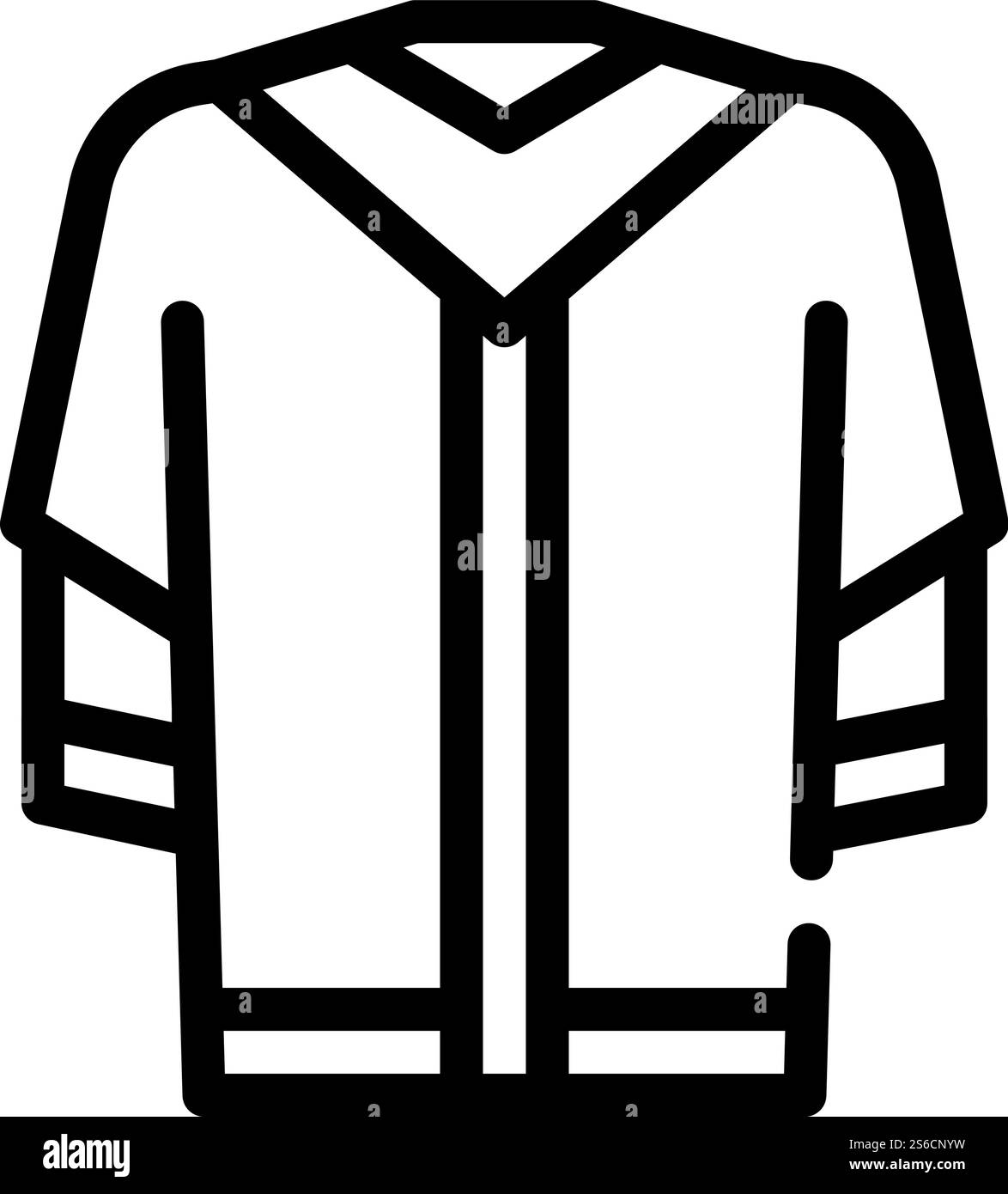 graduation mantle line icon vector. graduation mantle sign. isolated ...