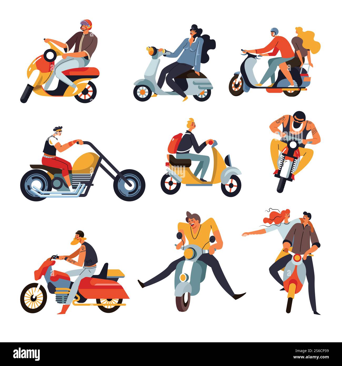 Girl racers Stock Vector Images - Alamy