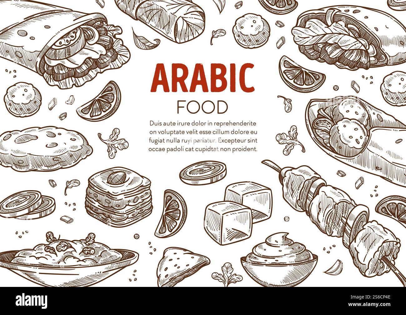 Falafel middle east food Stock Vector Images - Alamy