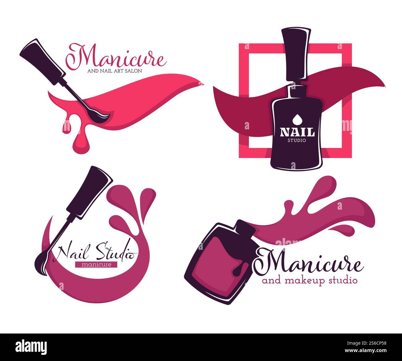 Toenails varnish Stock Vector Images - Alamy