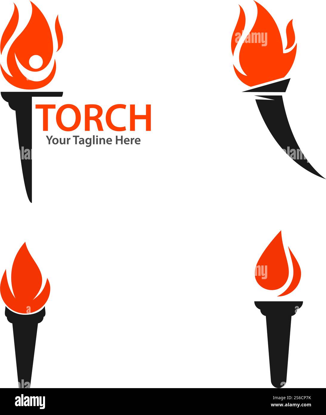 Illustration of torch fire icon Stock Vector Image & Art - Alamy