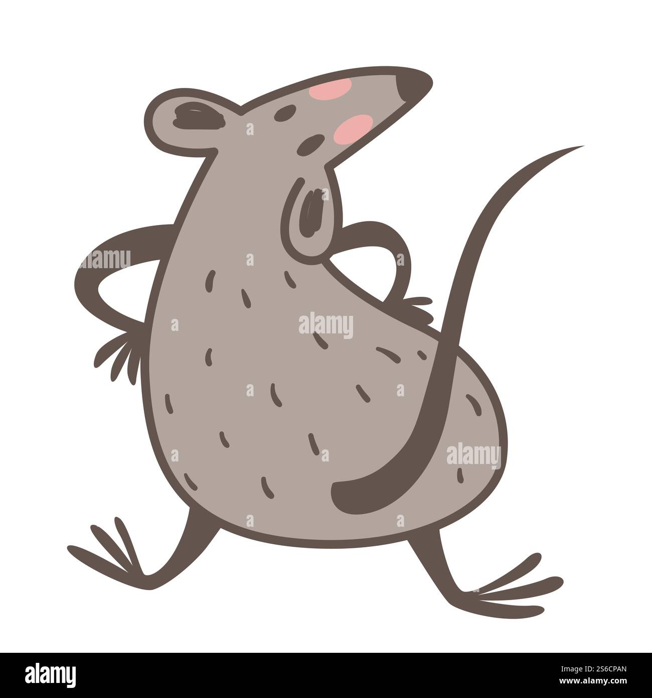 Rat isolated icon, Chinese zodiac, 2020 Chinese New Year symbol ...