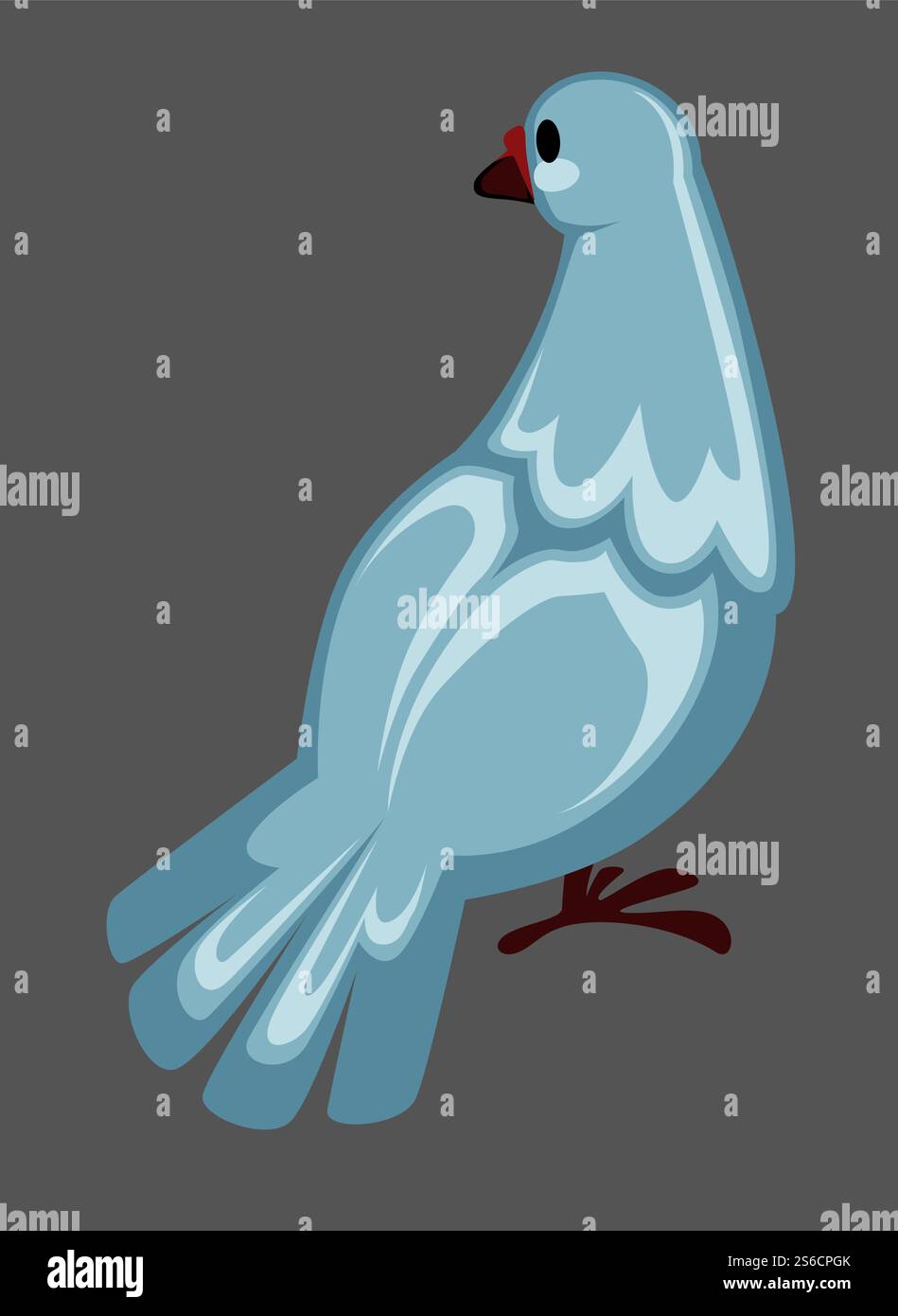 Peace symbol, dove or pigeon isolated animal vector flying bird. Wings ...