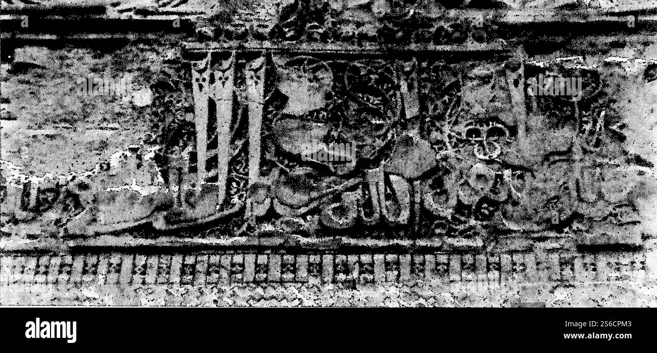 Friday Mosque, Ghiyath al-Din mausoleum, naskhi inscription Stock Photo ...