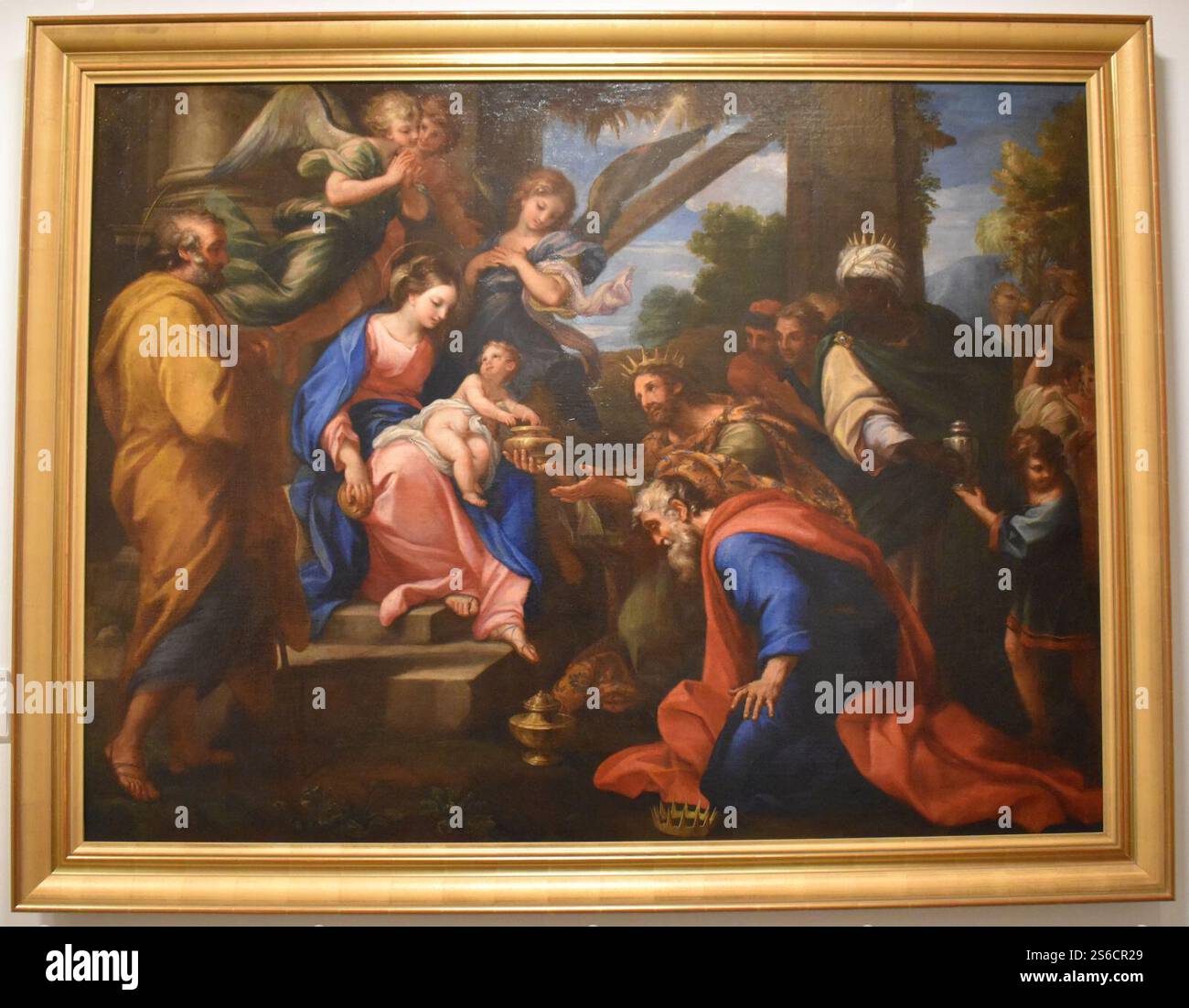 Giuseppe Bartolomeo Chiari - L'Adoration des Mages 01 Stock Photo - Alamy