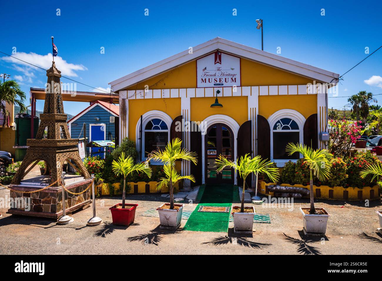 St. Thomas, USVI USA - March 29, 2018: Front exterior of The French ...