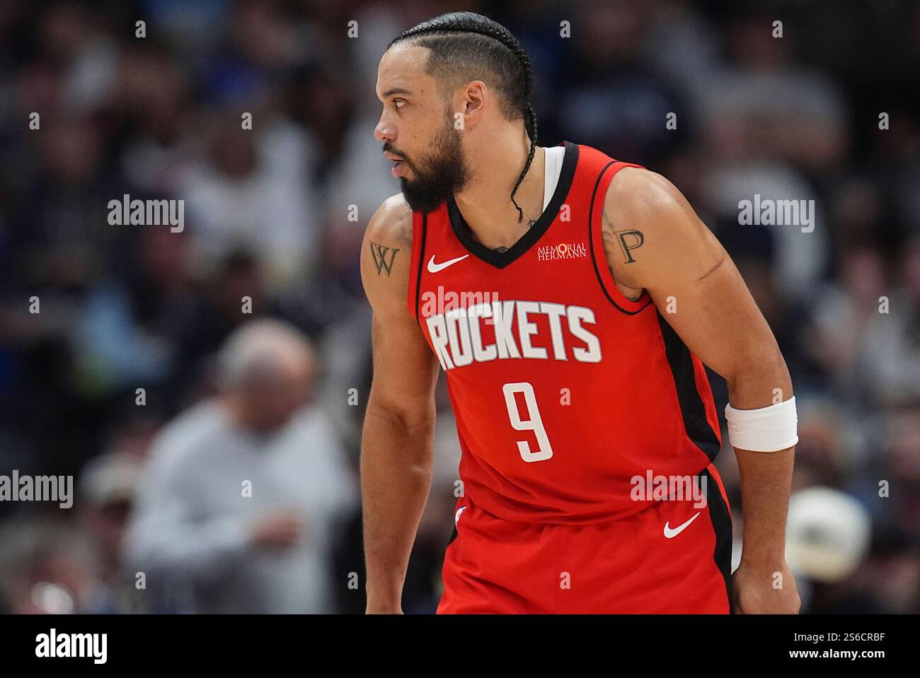 Houston Rockets forward Dillon Brooks (9) in the second half of an NBA ...