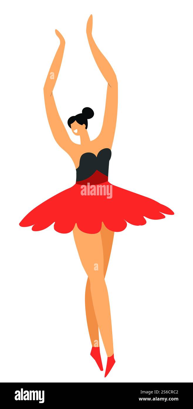 Girl dancing, ballet dancer in tutu, dance classes, isolated female ...