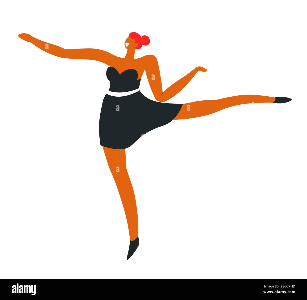 Girl dancing, ballet dancer and flexibility, ballerina movement ...