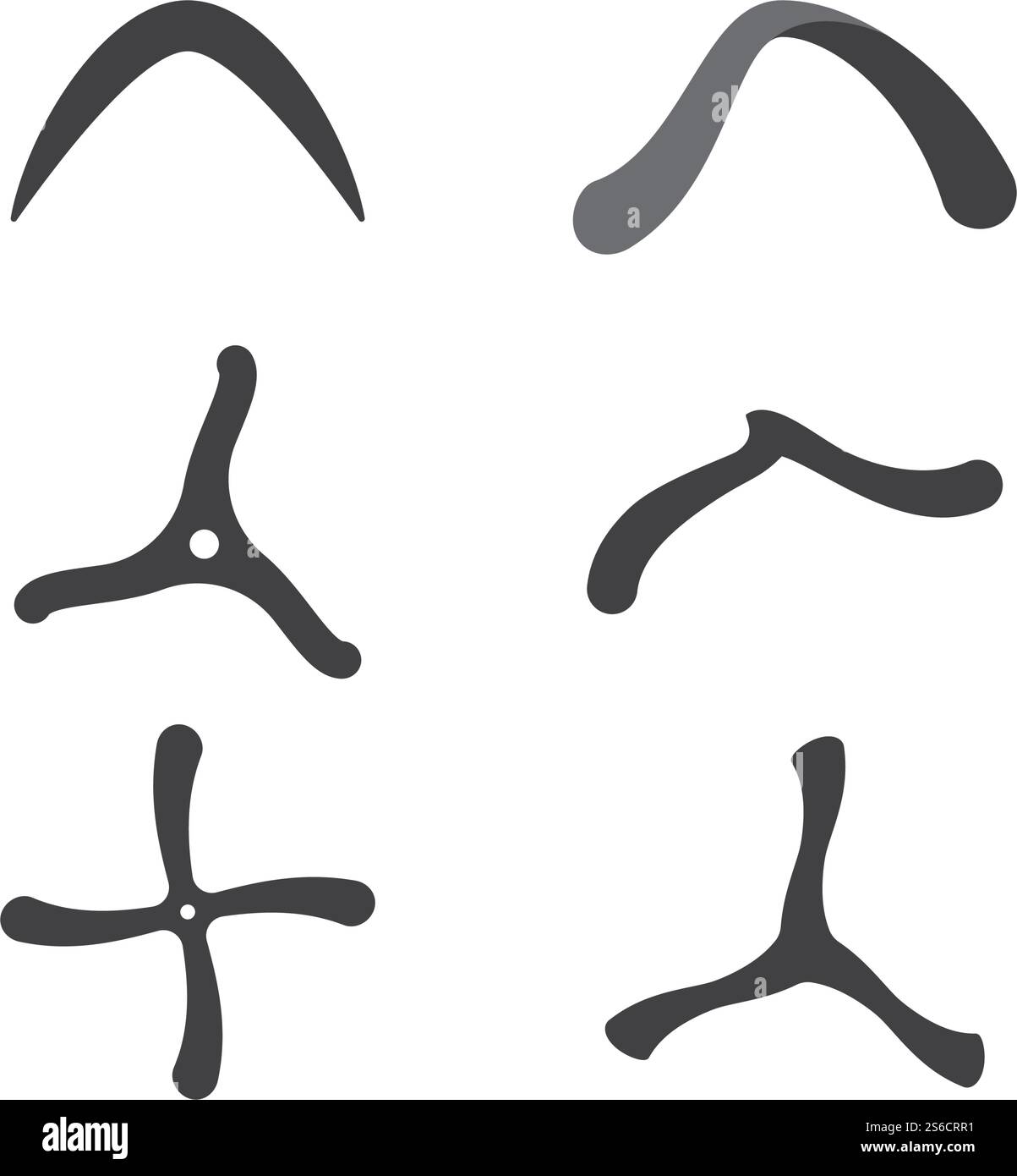 Boomerang weapon illustration logo vector flat design Stock Vector ...