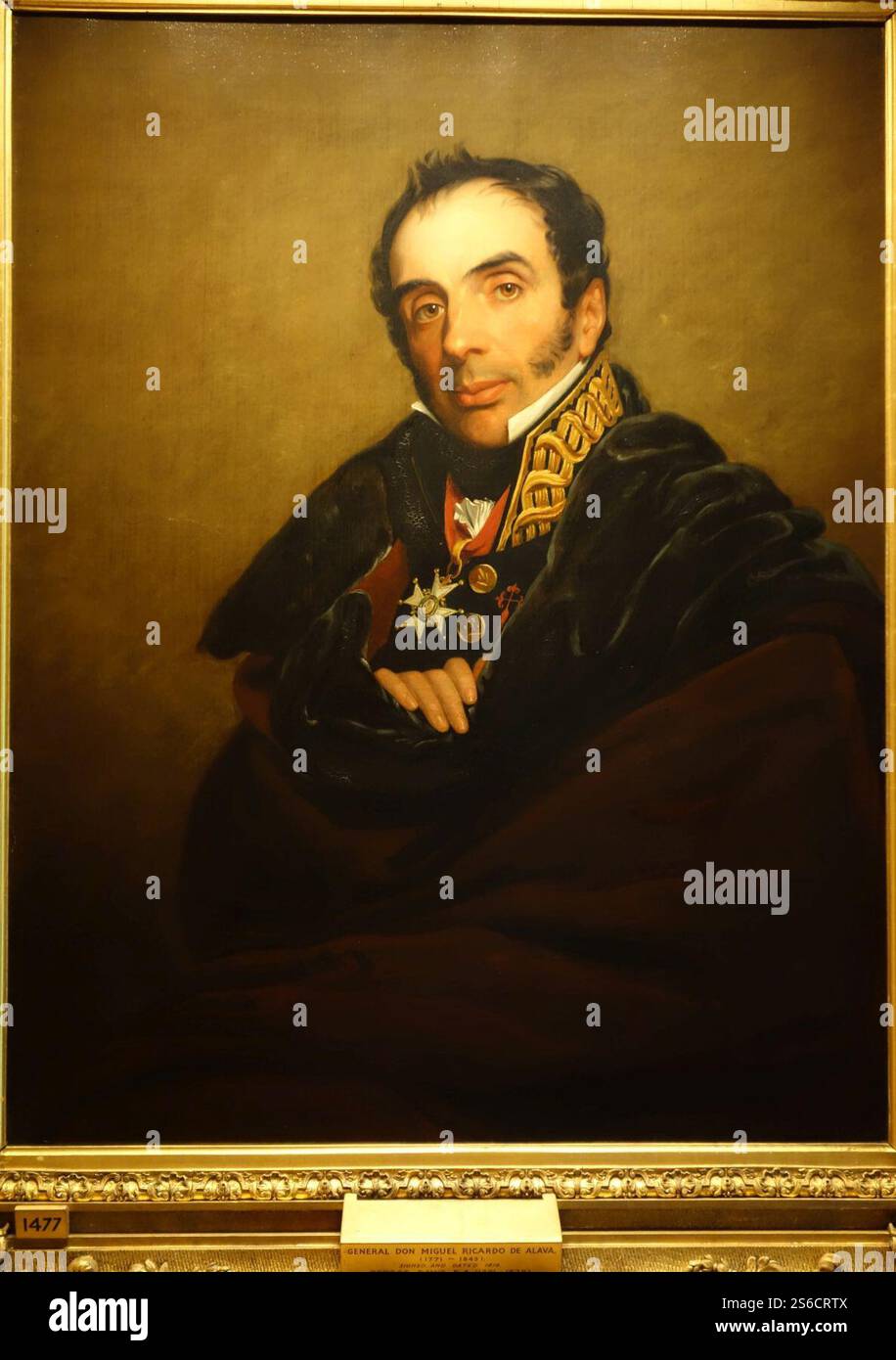 General Don Miguel Ricardo de Alava, signed and dated by George Dawe ...