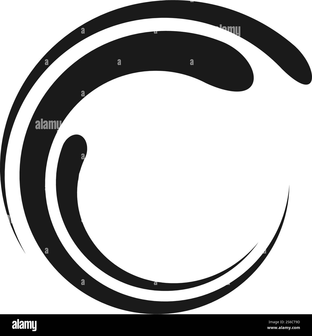Circle hand drawn with brush vector enso icon Stock Vector Image & Art ...