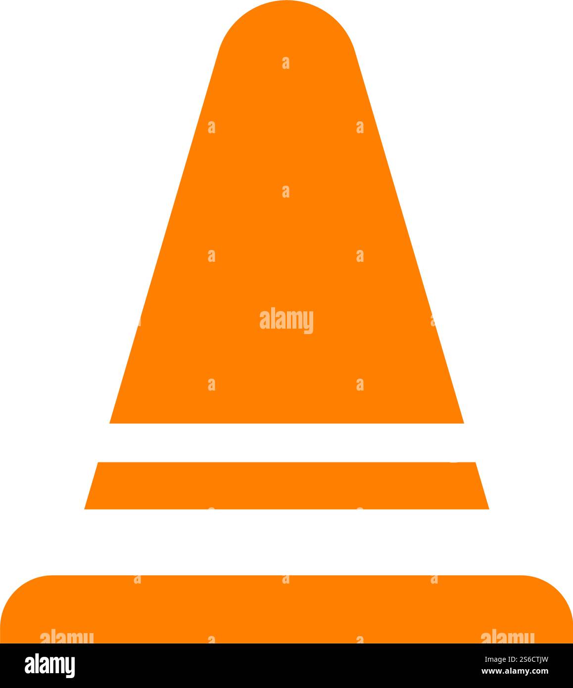 Traffic cone, road cone icon flat design Stock Vector Image & Art - Alamy