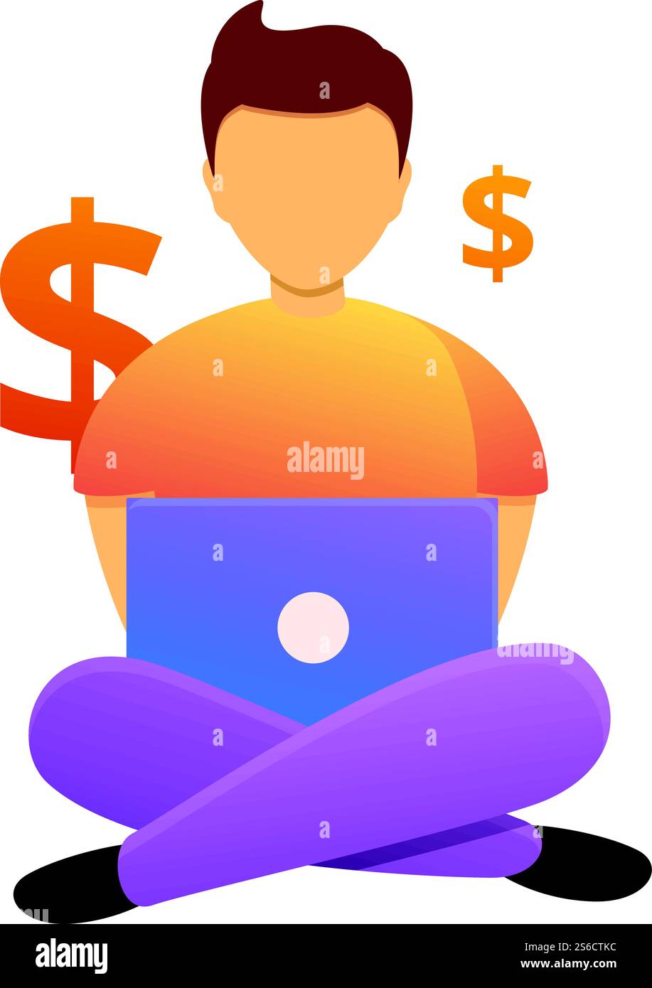 Free home monetization icon. Cartoon of free home monetization vector ...