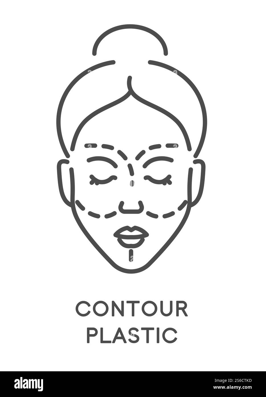 Woman getting botox injection face Cut Out Stock Images & Pictures - Alamy