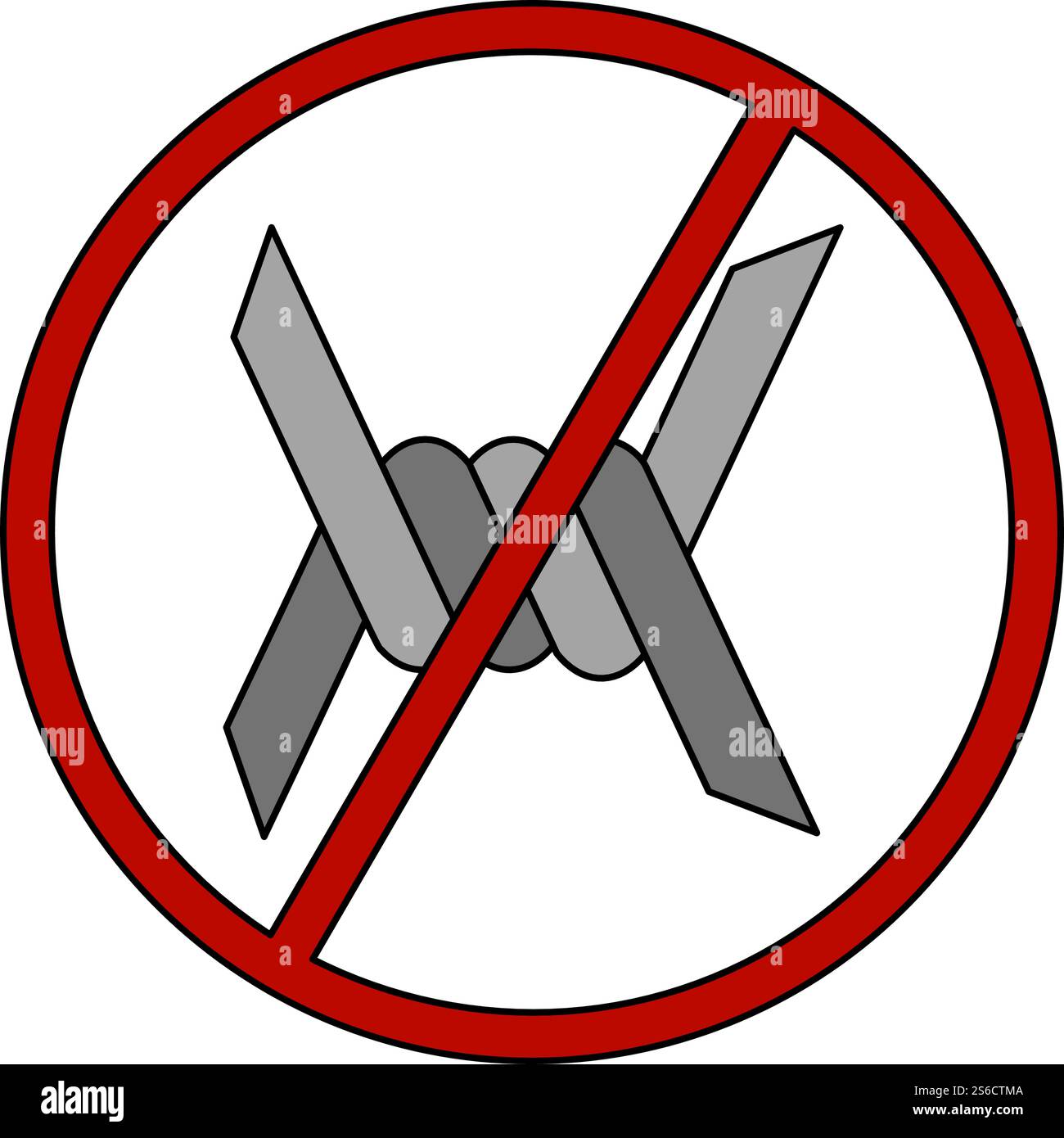 Barbed Wire Icon. Editable Outline With Color Fill Design. Vector ...