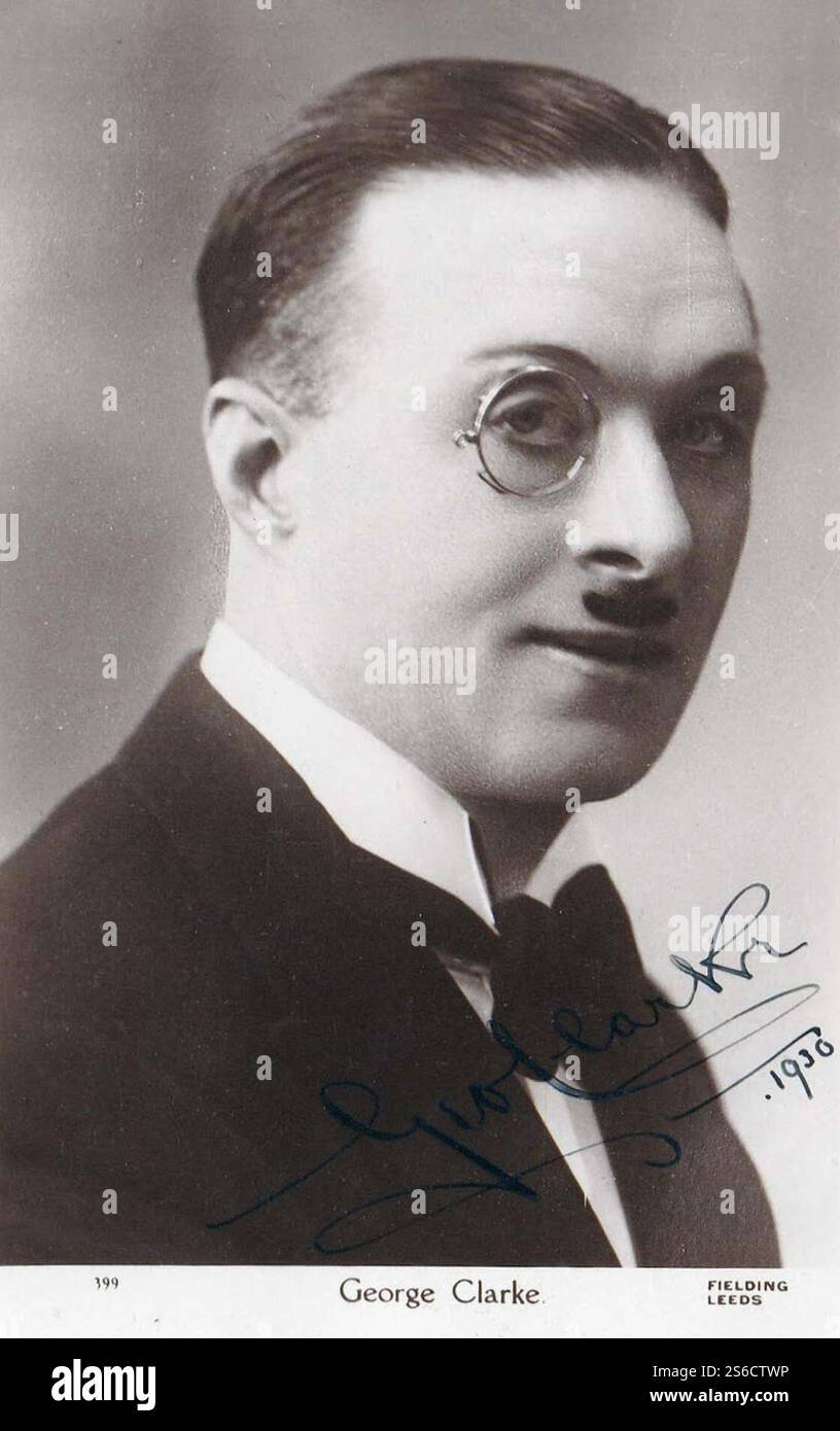 George Clarke signed publicity photo 1930 Stock Photo - Alamy