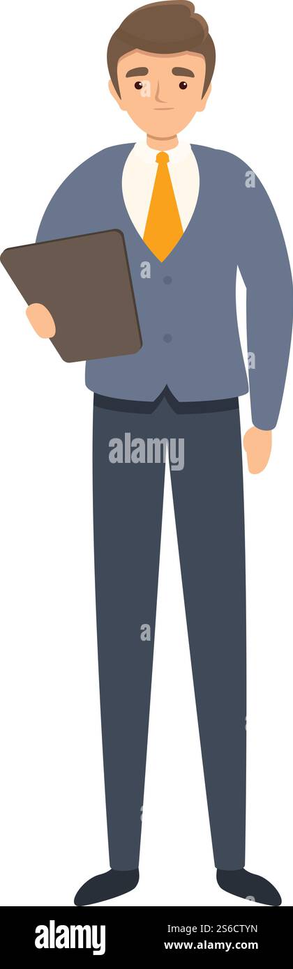 Successful businessman young icon. Cartoon of successful businessman ...