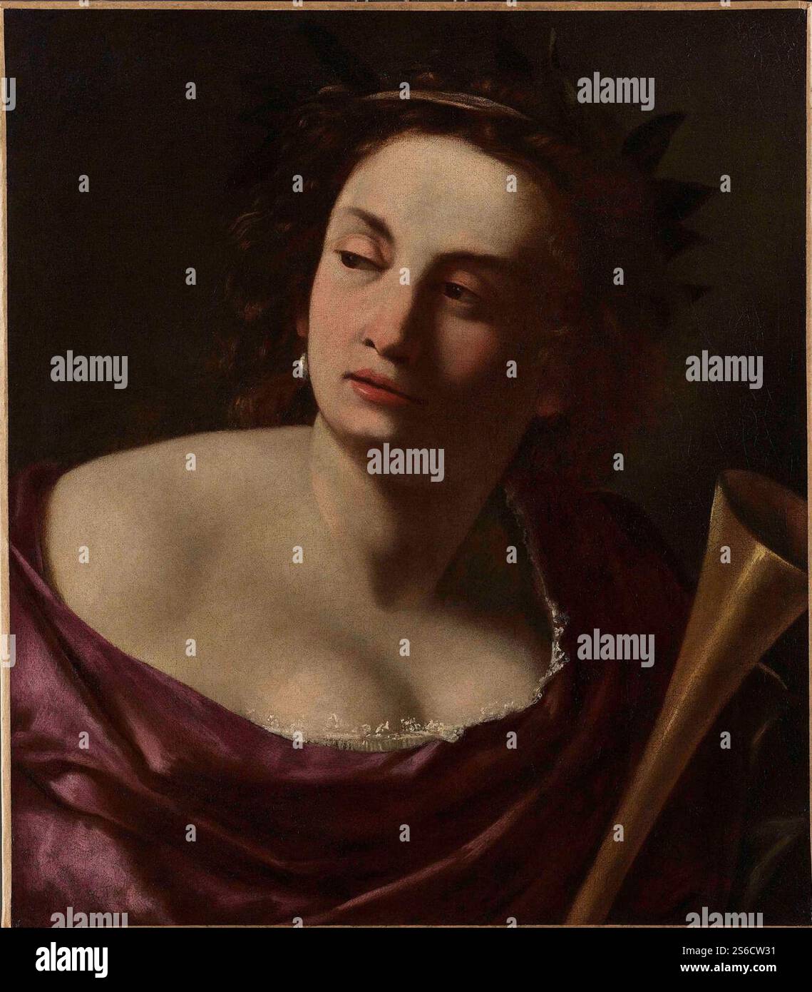 Allegory of Fame by Artemisia Gentileschi ca. 1630-1635 Stock Photo - Alamy