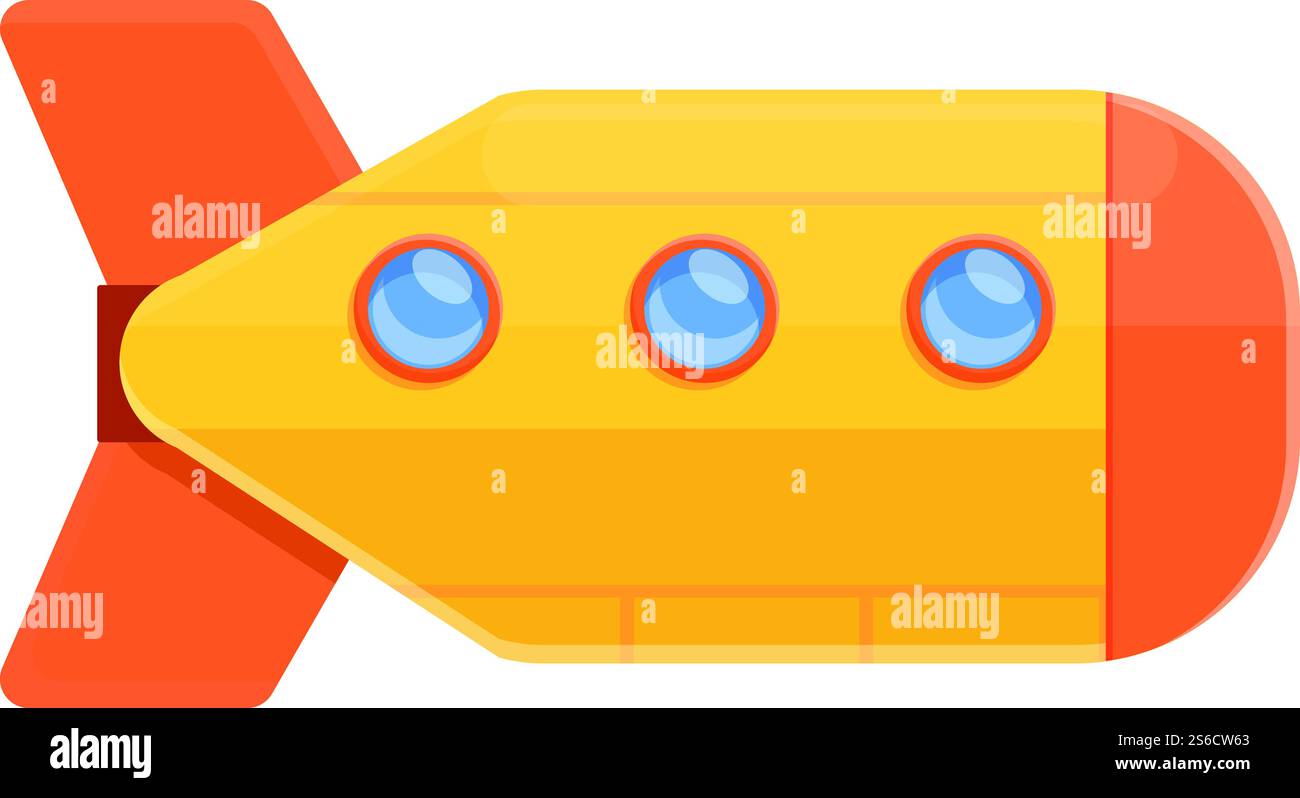 Aquatic bathyscaphe icon. Cartoon of aquatic bathyscaphe vector icon ...