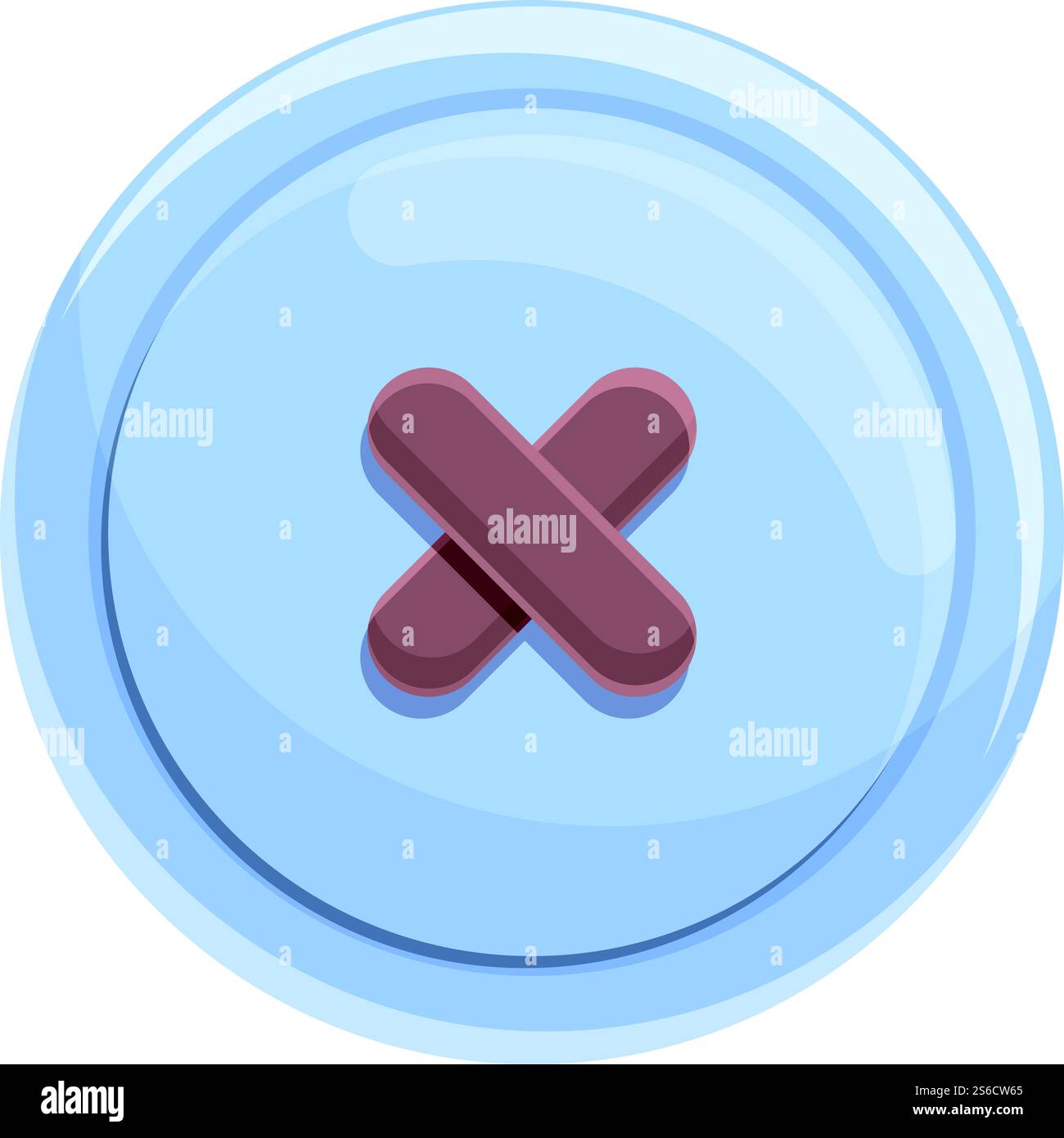 Sewing repair button icon. Cartoon of sewing repair button vector icon ...