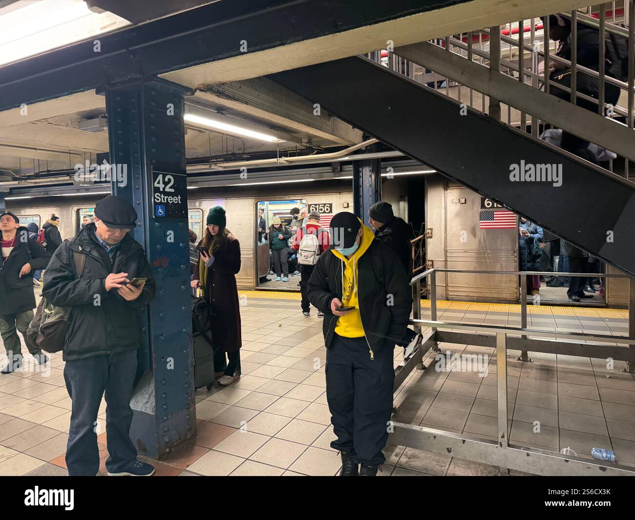 January 16, 2025, New York City, New York: (new) commuters face train ...