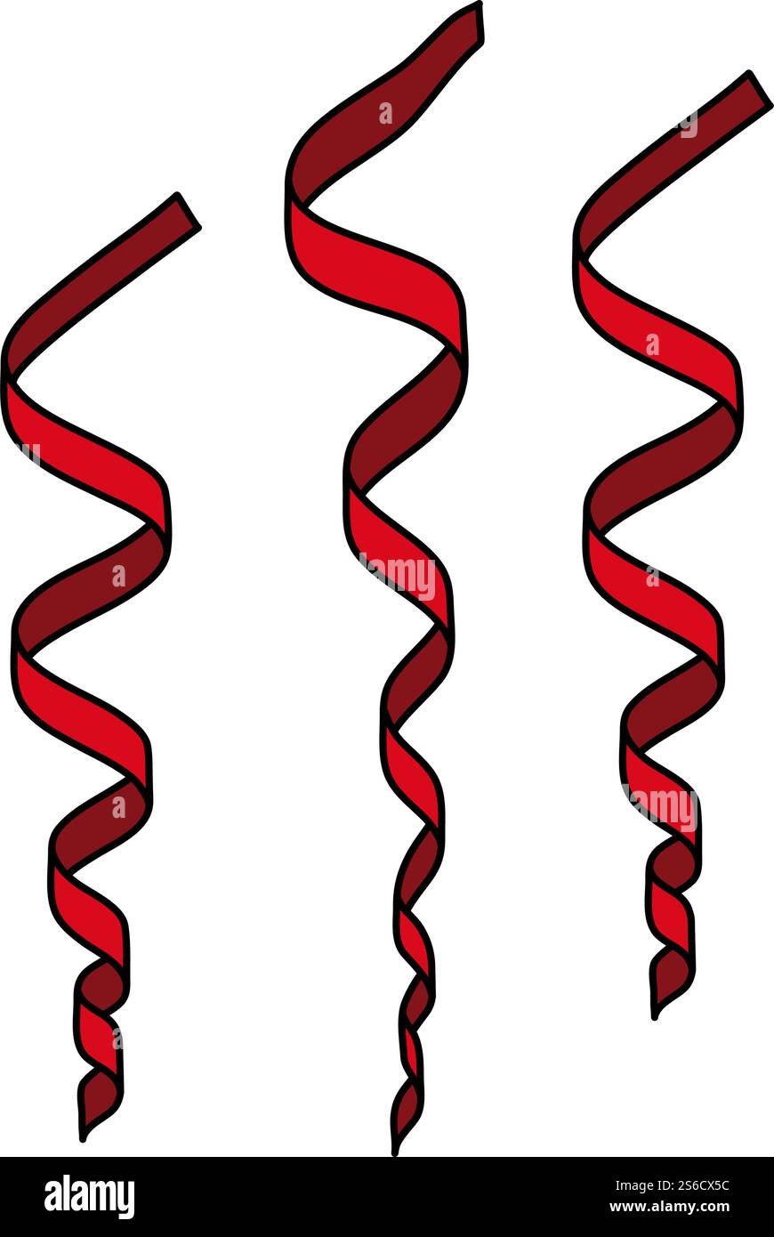 Party Serpentine Icon. Editable Outline With Color Fill Design. Vector ...