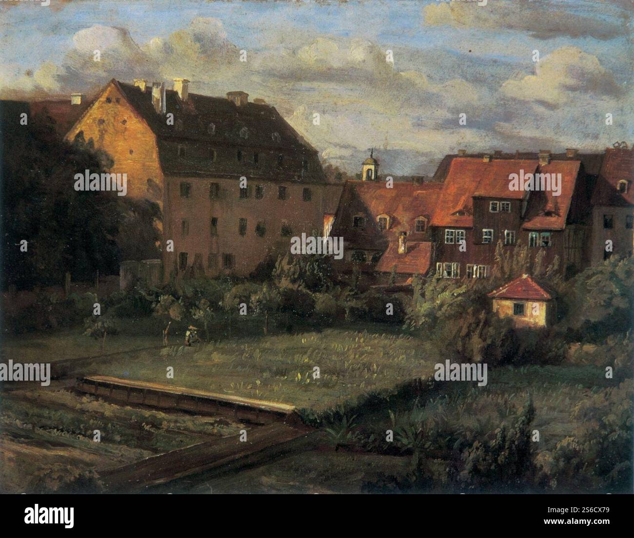 Christian Friedrich Gille - Die roten Häuser (ca. 1840 Stock Photo - Alamy