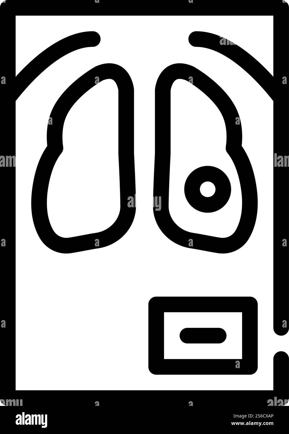 fluorography snapshot line icon vector. fluorography snapshot sign ...