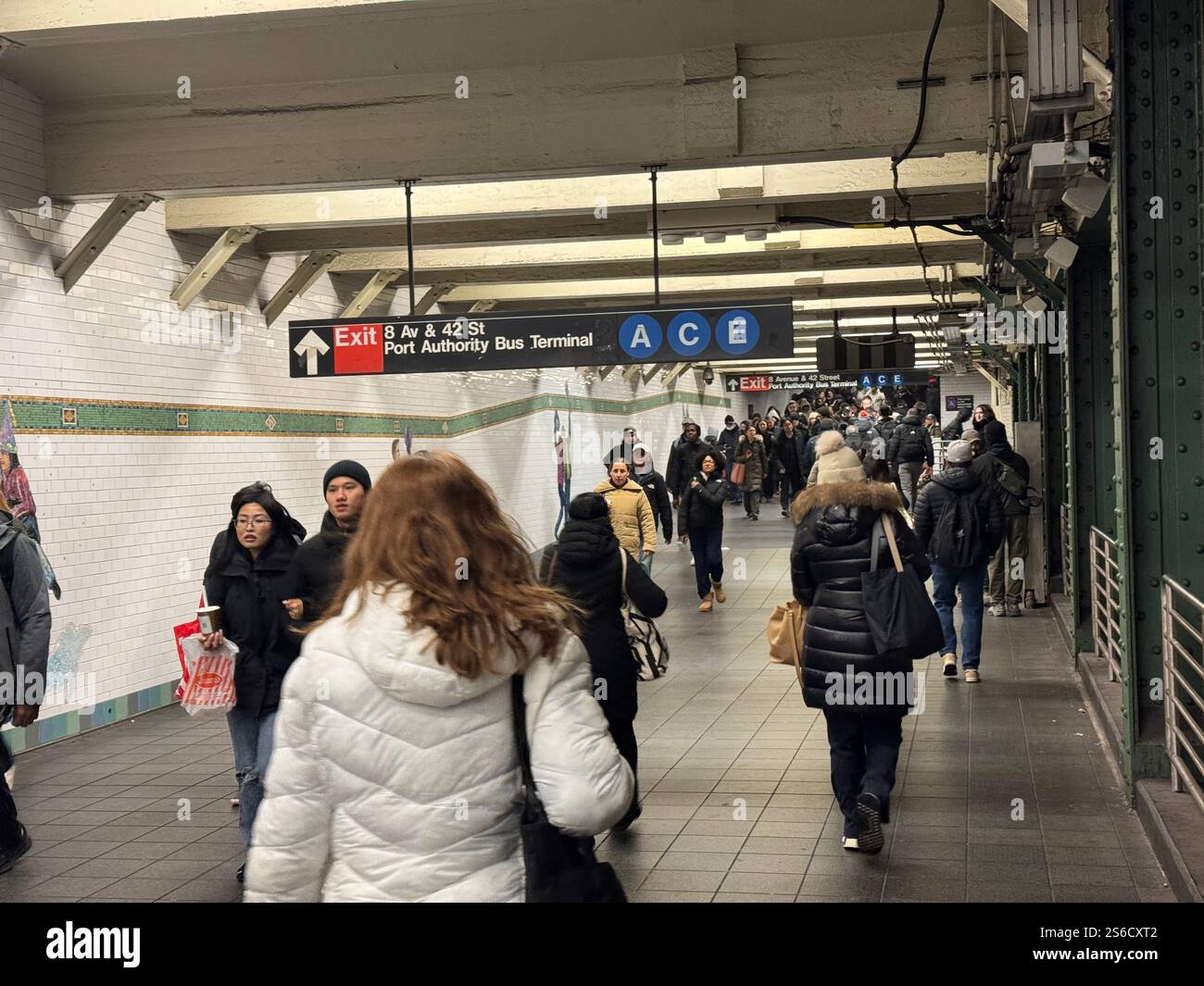 January 16, 2025, New York City, New York: (new) commuters face train ...