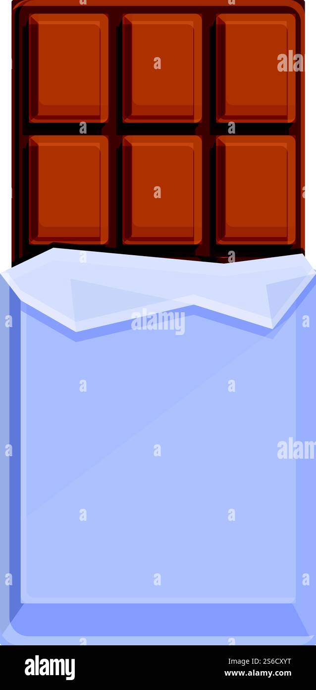 Kid chocolate bar icon. Cartoon of kid chocolate bar vector icon for ...