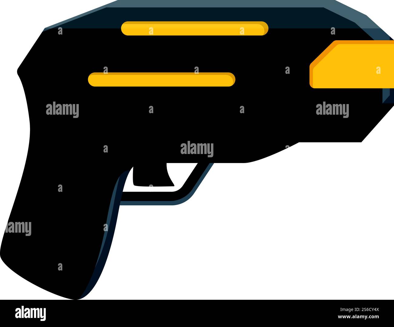 Taser pistol icon. Cartoon of taser pistol vector icon for web design ...