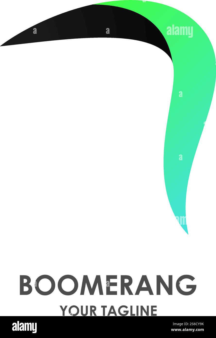 Boomerang weapon illustration logo vector flat design Stock Vector ...