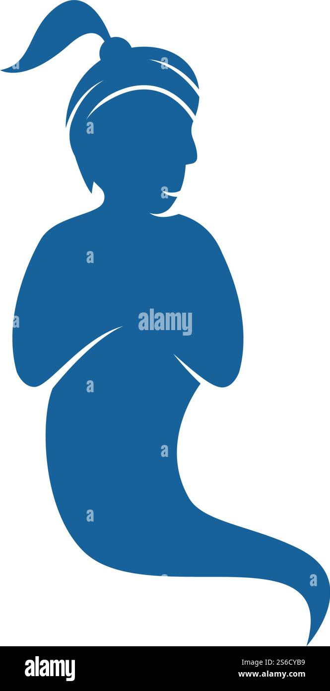 Genie logo illustration vector design Stock Vector Image & Art - Alamy