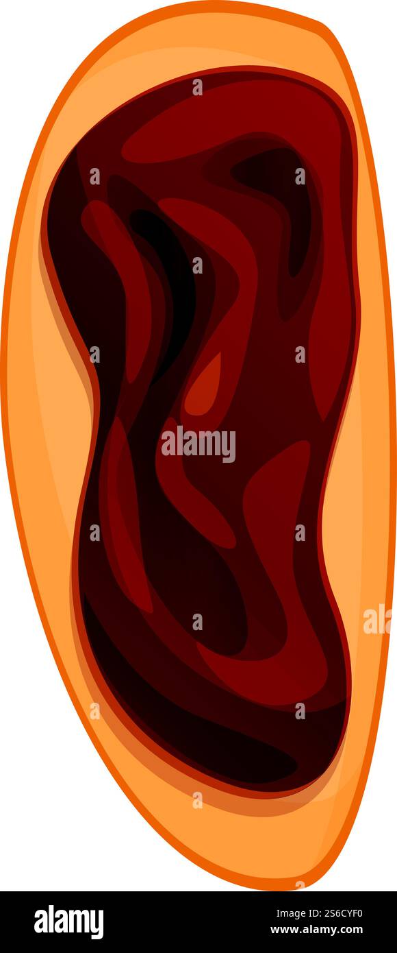 Bread chocolate paste icon. Cartoon of bread chocolate paste vector ...