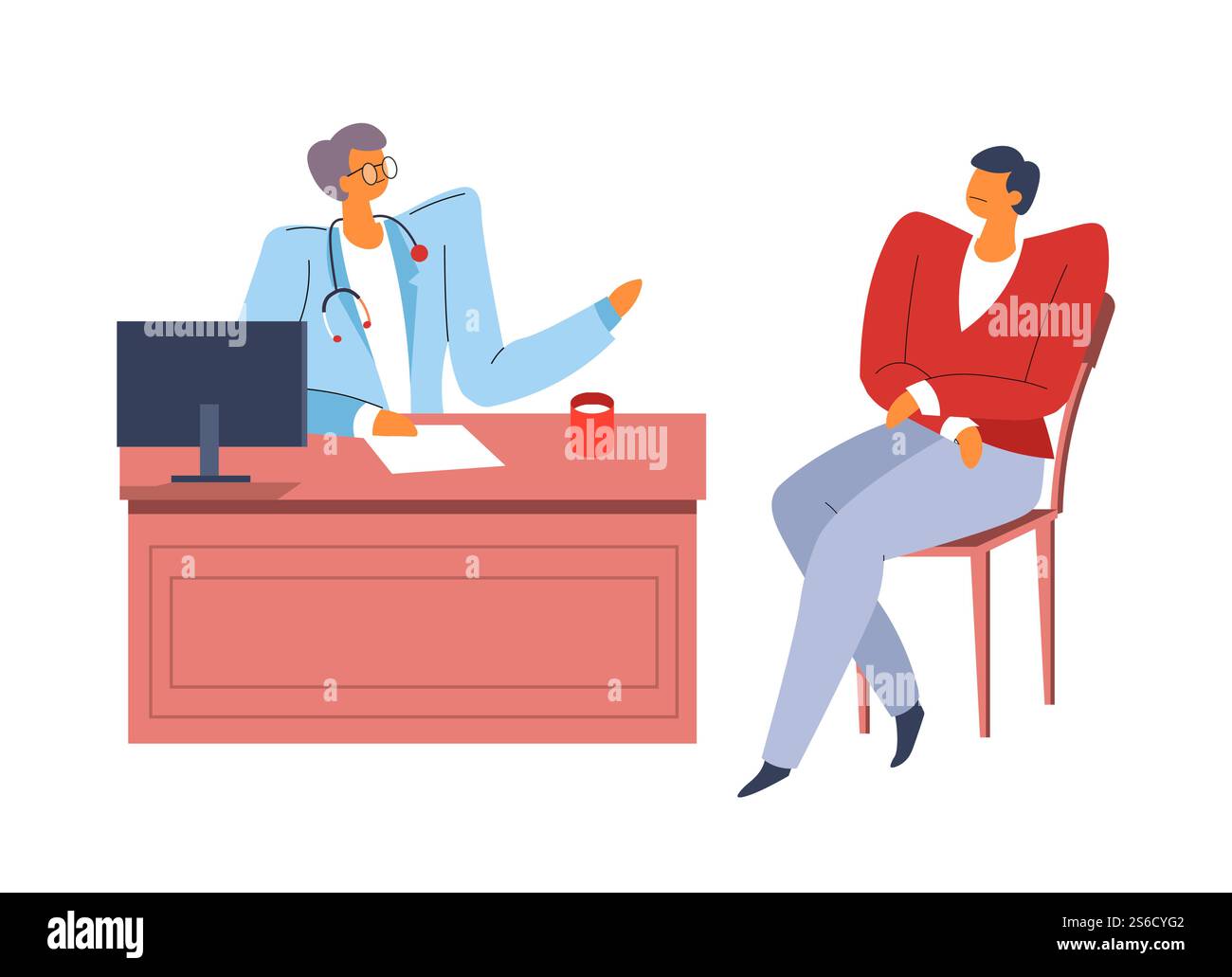 Office patient glasses Stock Vector Images - Alamy