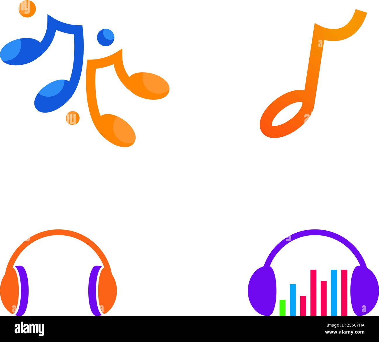 Music note logo Vector template Stock Vector Image & Art - Alamy