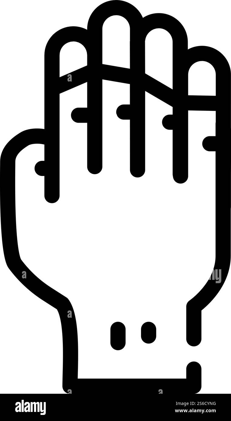 cyanosis disease line icon vector. cyanosis disease sign. isolated ...