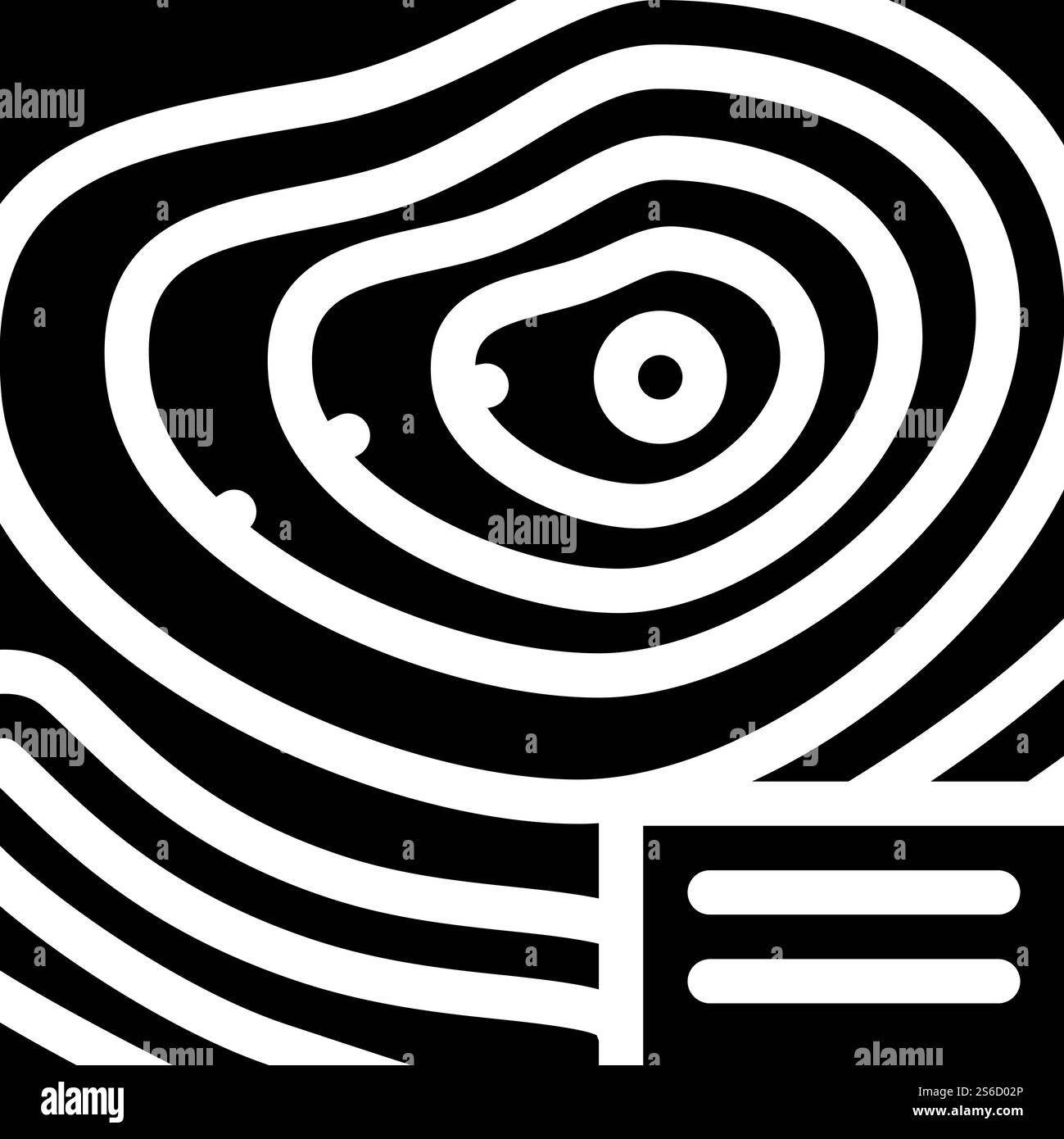 topographic map glyph icon vector. topographic map sign. isolated ...