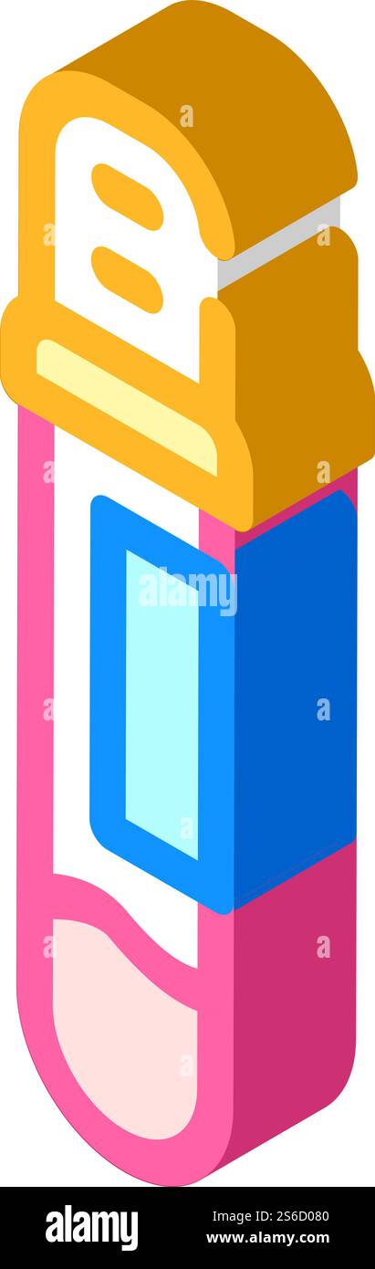 blood test isometric icon vector. blood test sign. isolated symbol ...