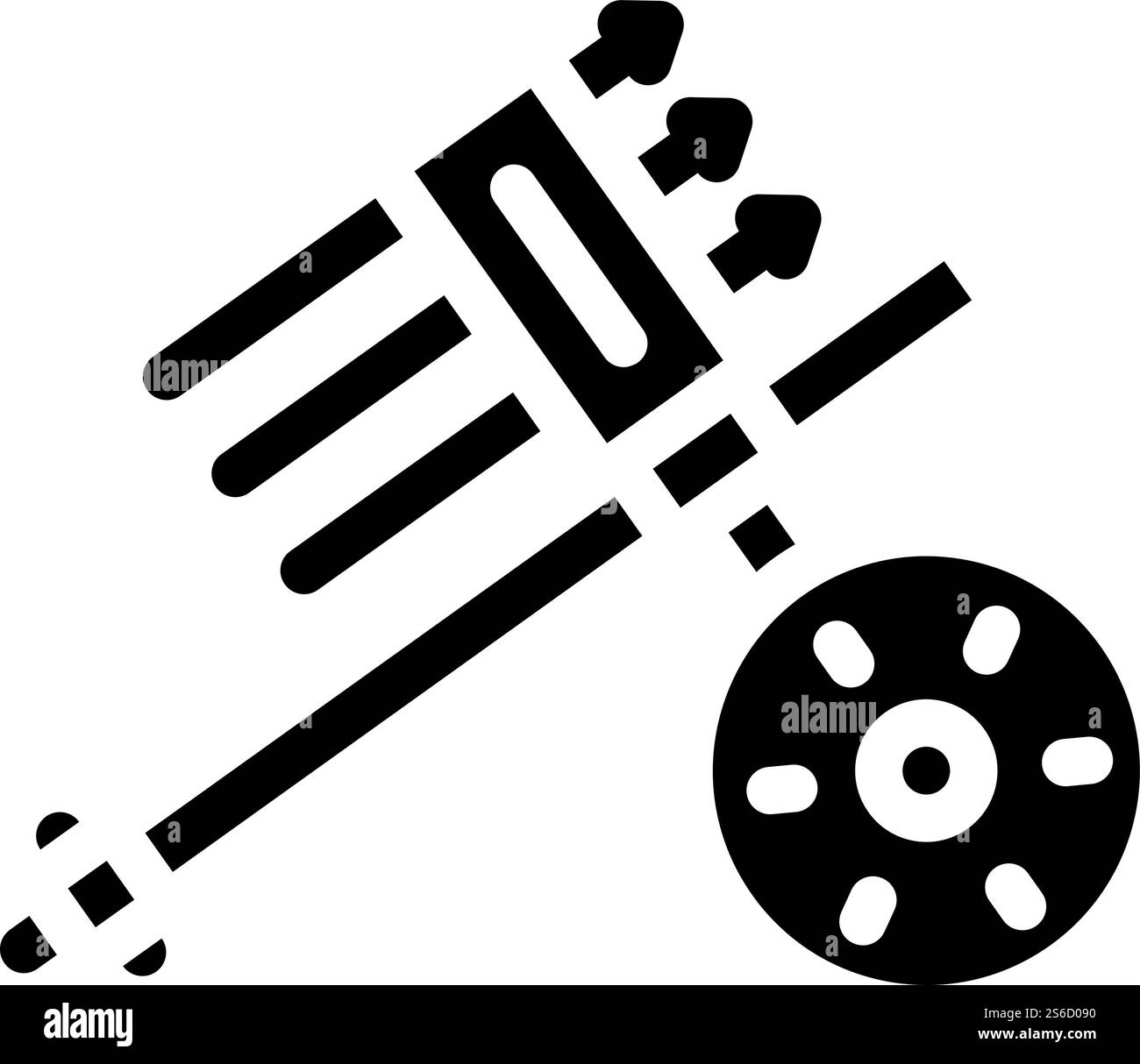 hwacha ancient weapon glyph icon vector. hwacha ancient weapon sign ...
