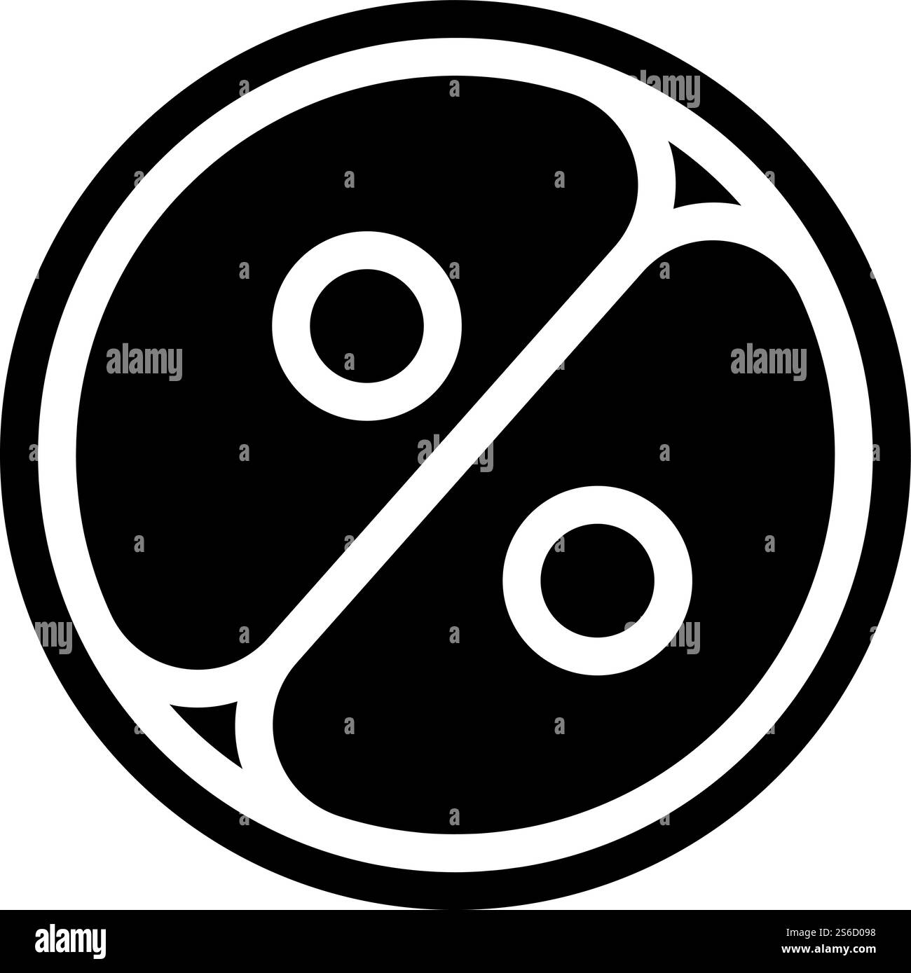 cell division glyph icon vector. cell division sign. isolated contour ...