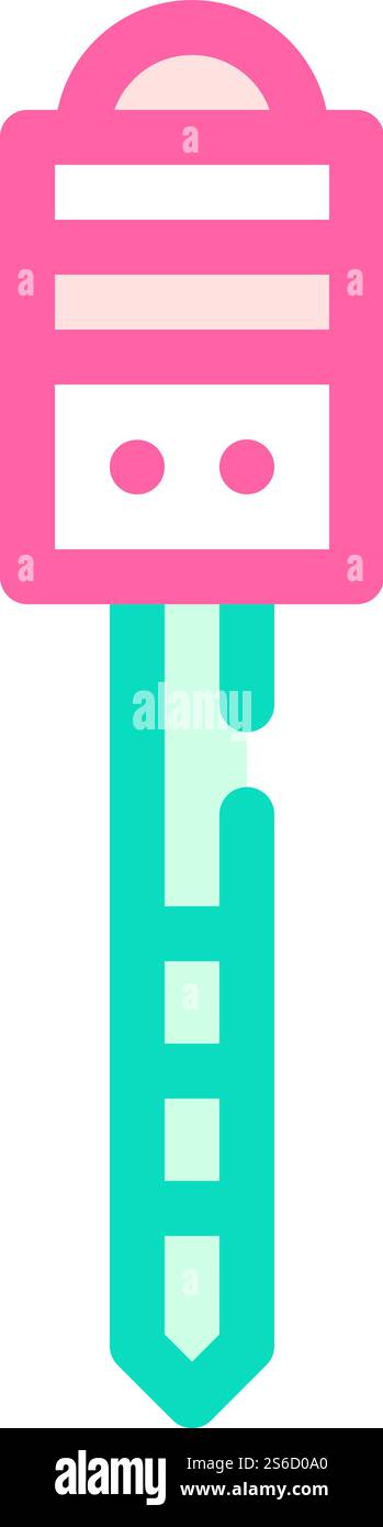 marking peg stick color icon vector. marking peg stick sign. isolated ...